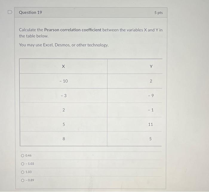 Solved Calculate the Pearson correlation coefficient between | Chegg.com