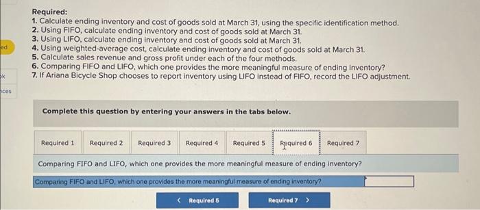 Solved s Problem 6-2A (Algo) Calculate ending inventory, | Chegg.com