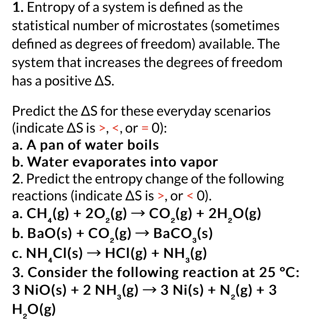Solved Entropy of a system is defined as the statistical | Chegg.com
