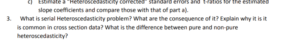 Solved 1. What is serial correlation problem? What are the | Chegg.com