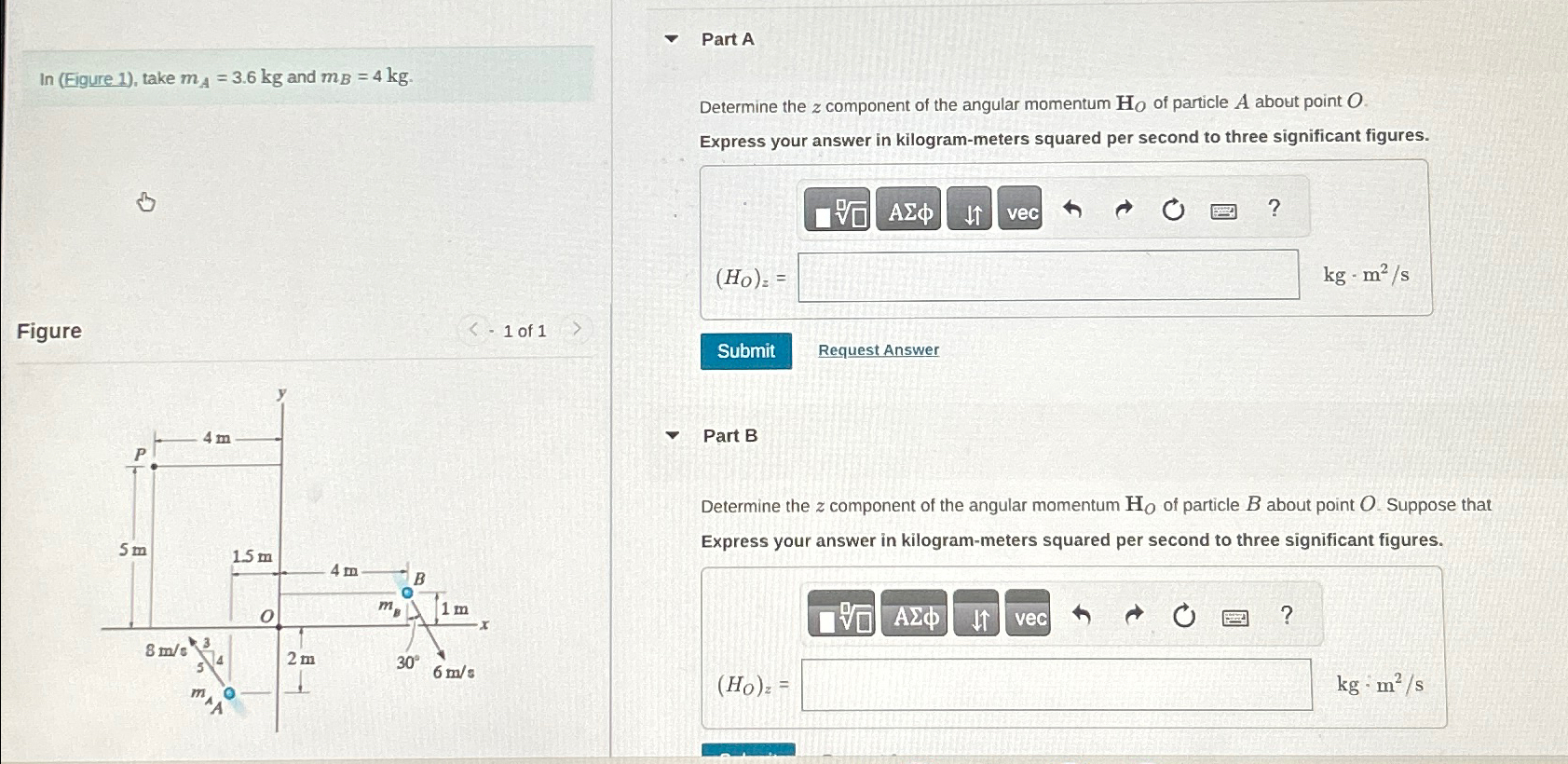 Solved Part AIn (Figure 1), ﻿take mA=3.6kg ﻿and | Chegg.com