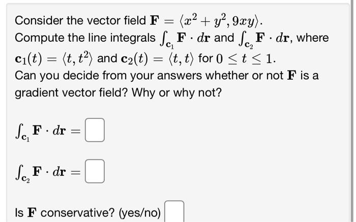 Solved Consider the vector field \\( | Chegg.com