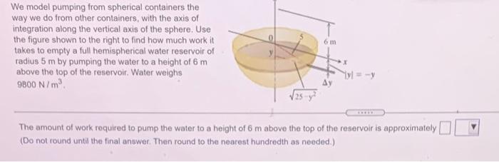 Solved 6 m We model pumping from spherical containers the | Chegg.com