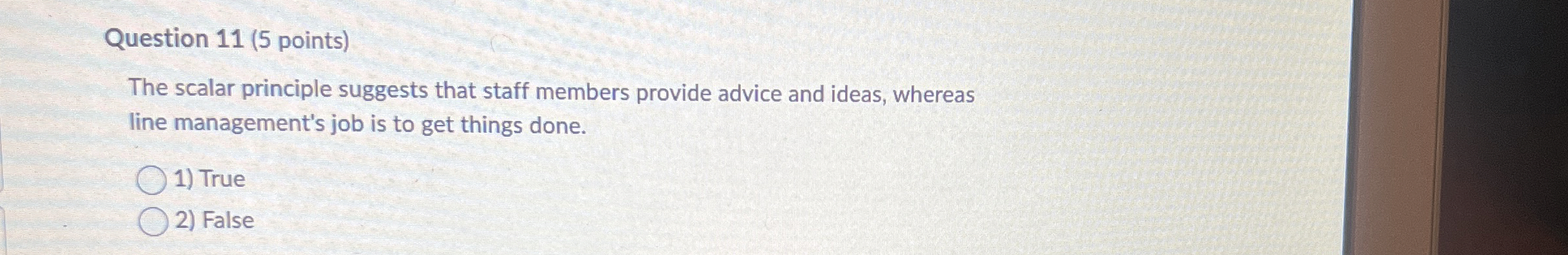 Solved Question 11 (5 ﻿points)The scalar principle suggests | Chegg.com