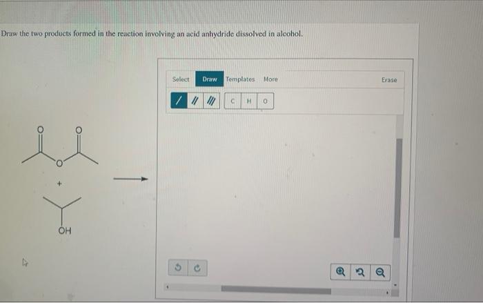 Solved Draw the two products formed in the reaction | Chegg.com