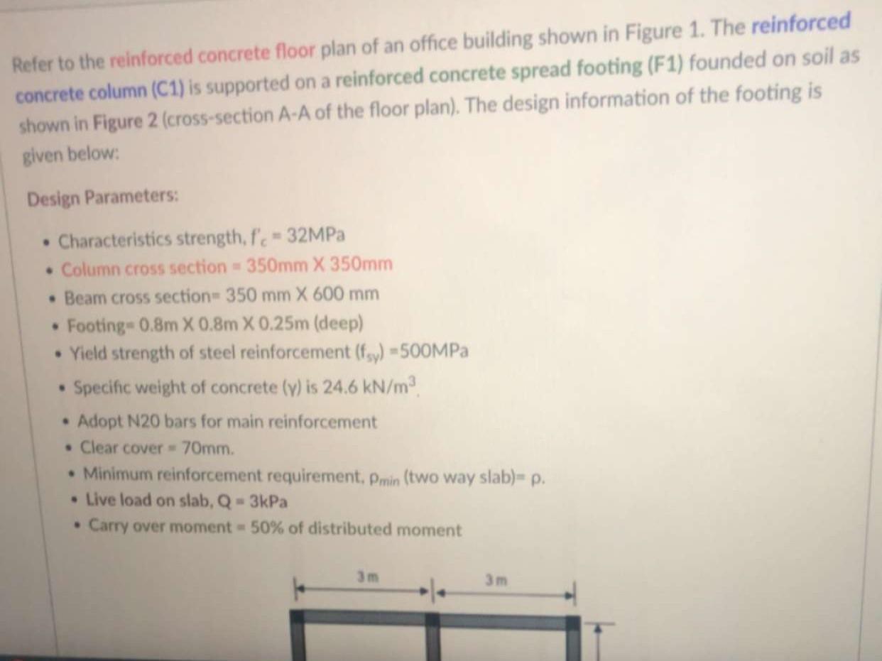 Refer to the reinforced concrete floor plan of an | Chegg.com