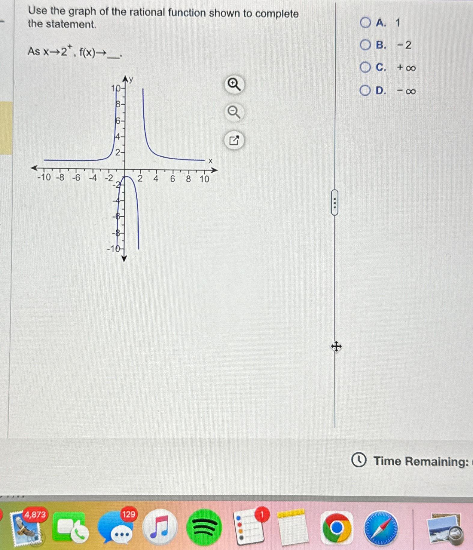 Solved Use the graph of the rational function shown to | Chegg.com