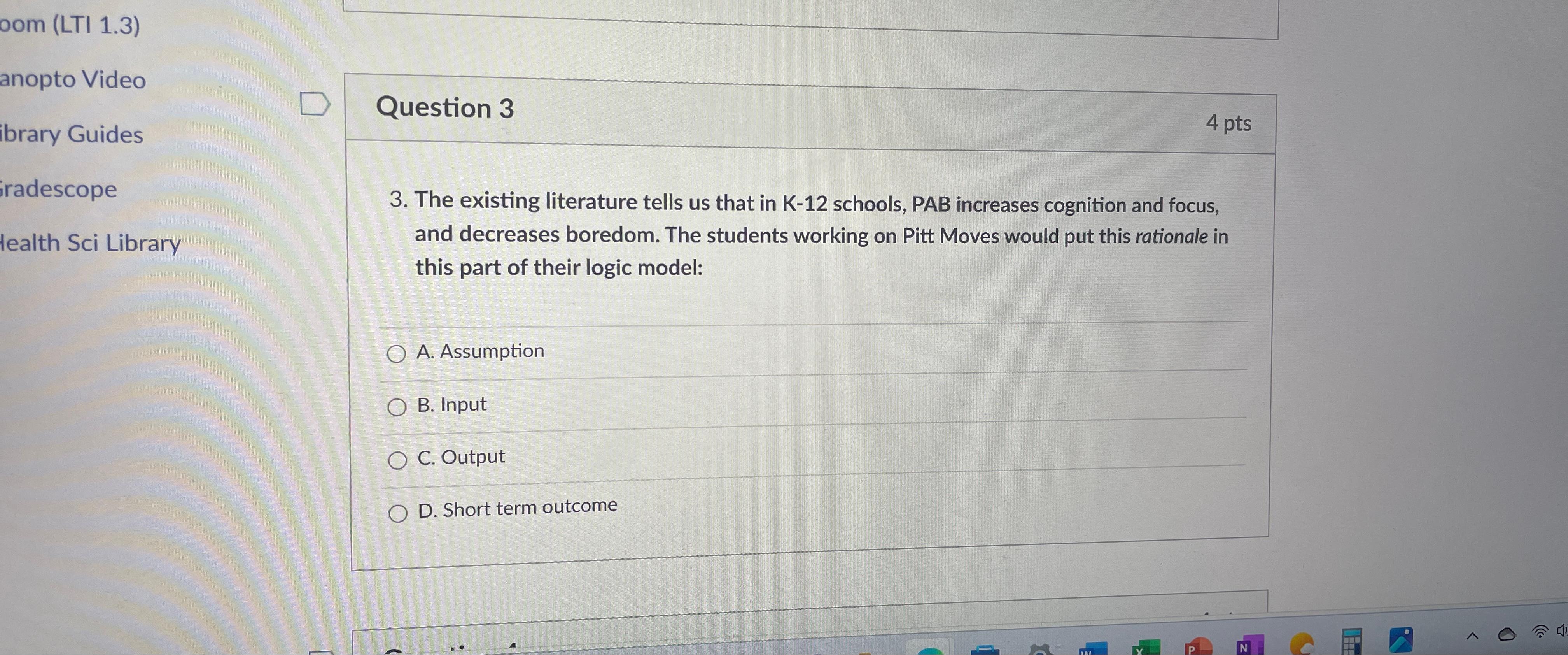 Solved oom (LTI 1.3)anopto Videoibrary | Chegg.com