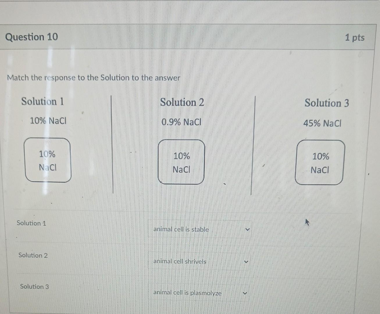 Solved Match the response to the Solution to the answer | Chegg.com