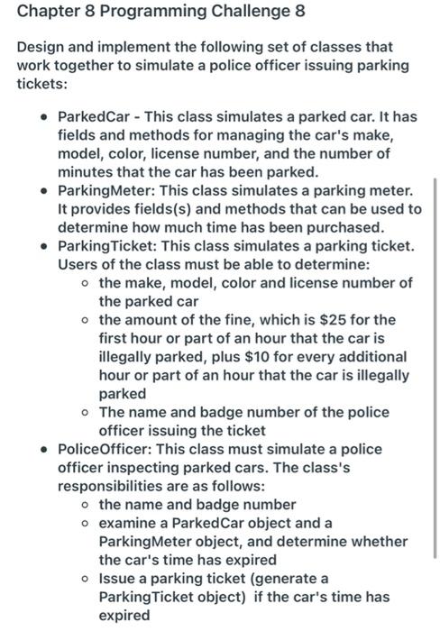 Solved Chapter 8 Programming Challenge 8 Design and | Chegg.com