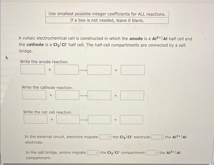 Solved Use smallest possible integer coefficients for ALL | Chegg.com