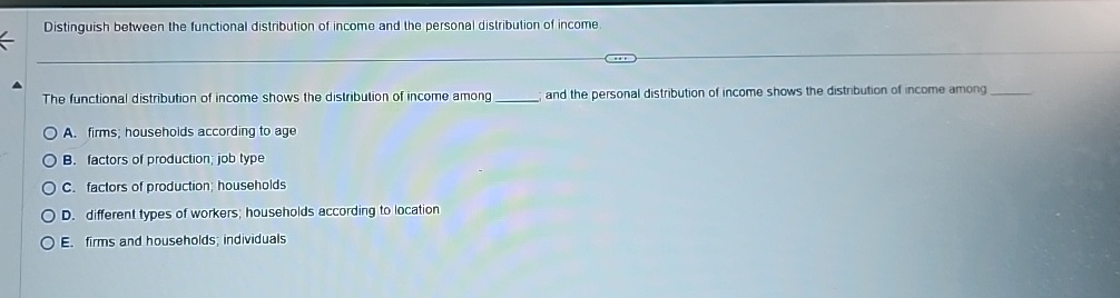 Solved Distinguish between the functional distribution of | Chegg.com