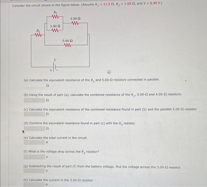 Solved Consider the circuit shown in the figure below. | Chegg.com