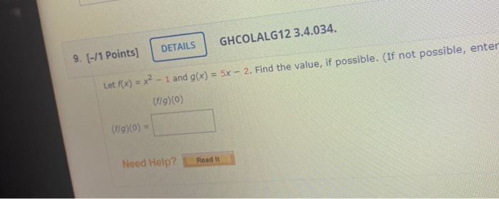 Solved GHCOLALG12 3.4.034. DETAILS 9. [-/1 Points] Let F(x) | Chegg.com