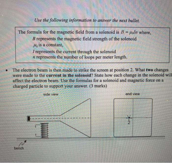 Solved A cathode ray tube emits a stream of electrons at a | Chegg.com