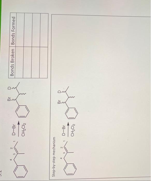 Solved CH2Cl2 D−Br Step-by-step mechanism | Chegg.com
