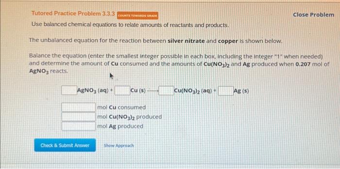 Solved Tutored Practice Problem 3.3.3 Close Problem Use | Chegg.com