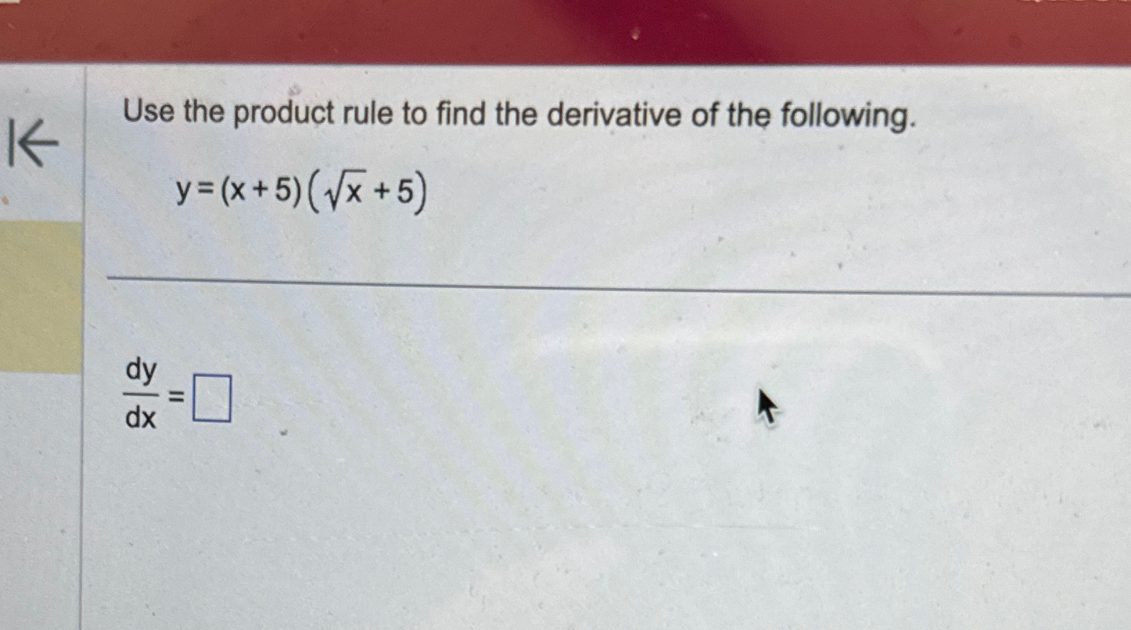 Solved Use the product rule to find the derivative of the | Chegg.com