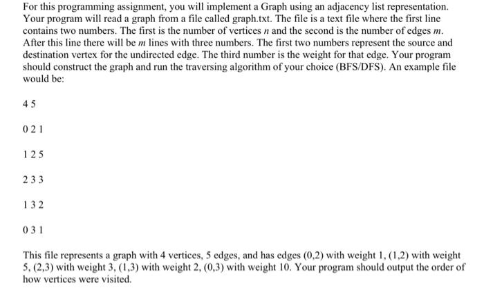 Solved For this programming assignment, you will implement a | Chegg.com