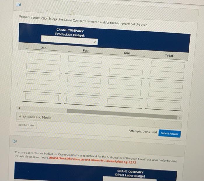 Solved Crane Company makes and sells artistic frames for | Chegg.com