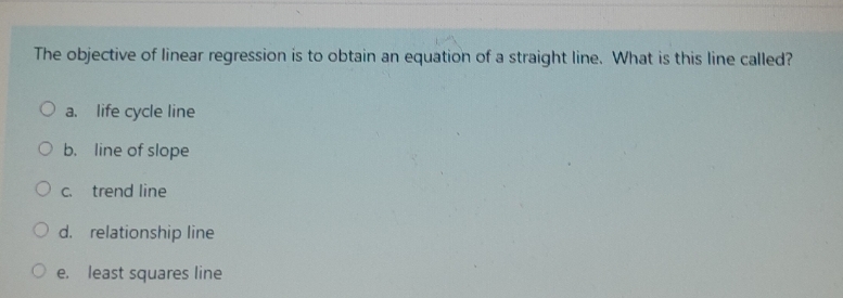 Solved The objective of linear regression is to obtain an | Chegg.com
