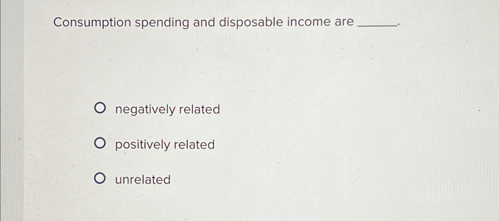 Solved Consumption spending and disposable income | Chegg.com