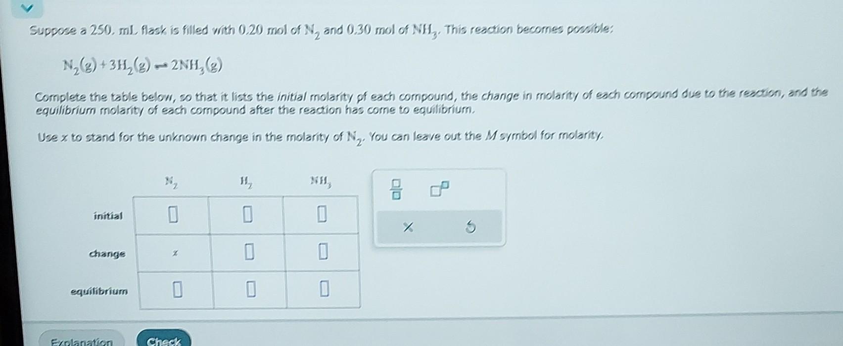Solved Suppose a 250. mL flask is filled with 0.20 mol of N2 | Chegg.com
