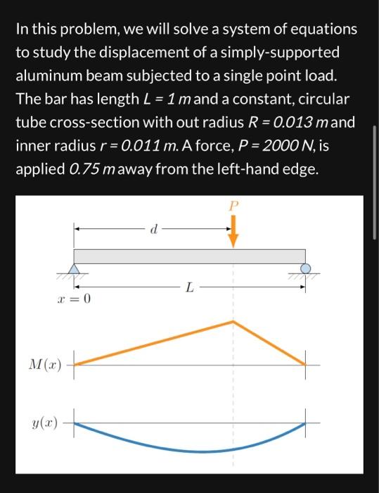 Solved In this problem, we will solve a system of equations | Chegg.com