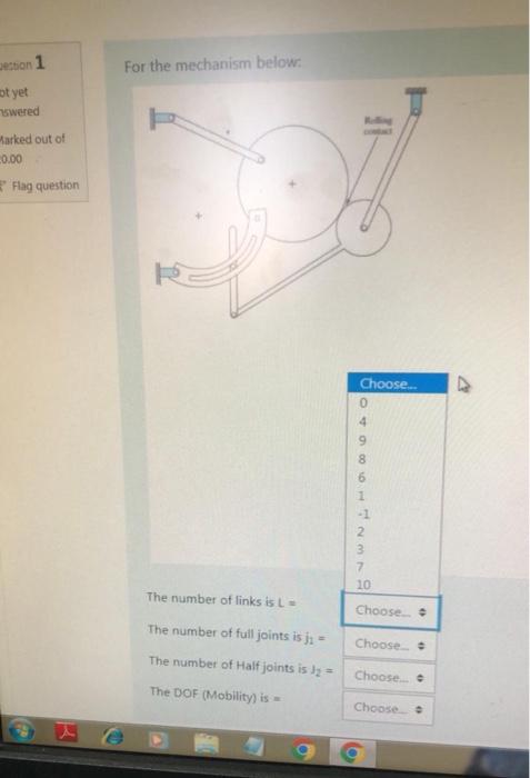 Solved ethion 1 For the mechanism below: ot yet wered Marked | Chegg.com