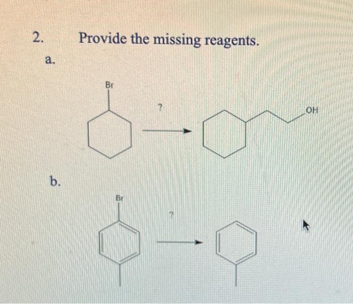 Solved Provide the missing reagents. | Chegg.com