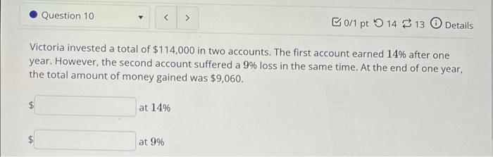 Solved Question 10 B0/1 pto 14 13 Details Victoria | Chegg.com Solved Question 10 B0/1 pto 14 13 Details Victoria | Chegg.com