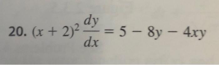 Solved In Problems 1 24 Find The General Solution Of The