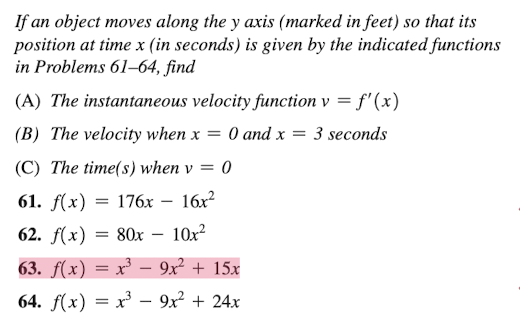 Solved If an object moves along the y axis (marked in feet) | Chegg.com