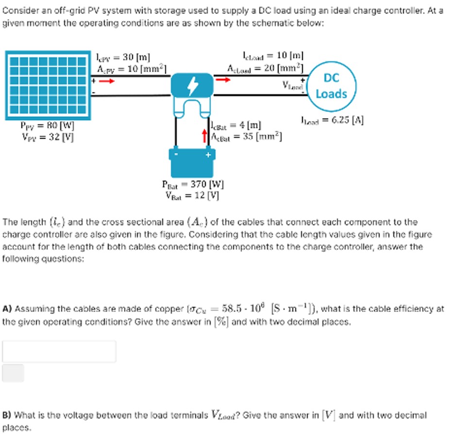Solved Consider an off-grid PV system with storage used to | Chegg.com