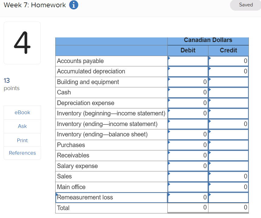 Solved Main Operation—Week 7: | Chegg.com