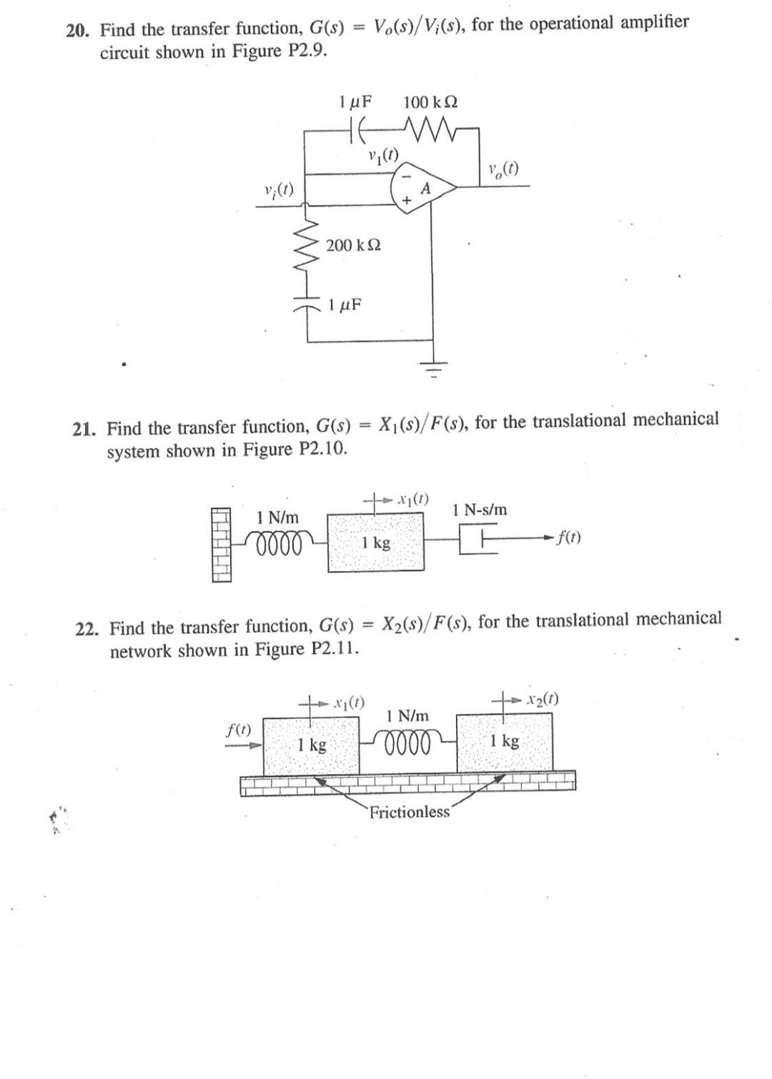 Solved 15. Find the transfer function, G(s)=VL(s)/V(s), for | Chegg.com