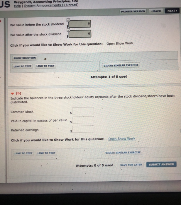 Solved Weygandt, Accounting Principles, 12e PRINTER VERSION | Chegg.com