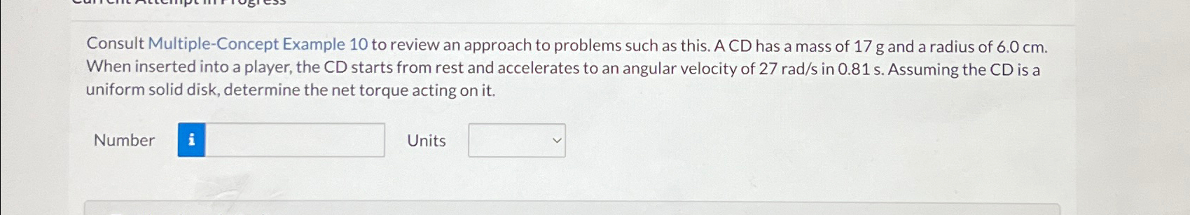 Solved Consult Multiple-Concept Example 10 ﻿to review an | Chegg.com