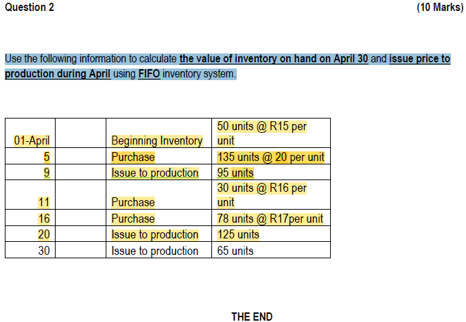 Solved Use the following information to calculate the value | Chegg.com