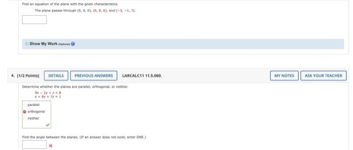 Solved Find Sets Of Parametric Equations And Symmeric