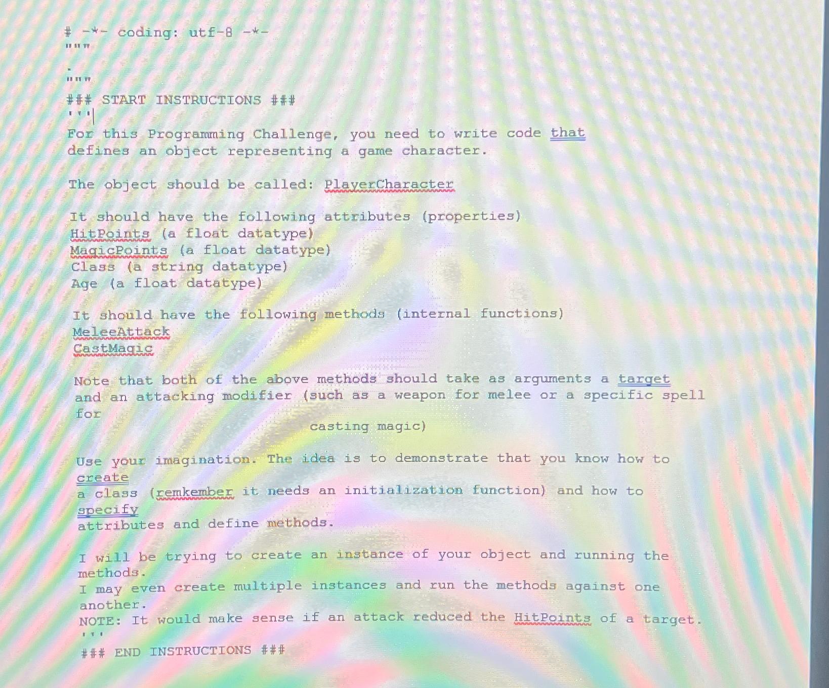 Solved #- - ﻿coding: ut f-B-**-### START INSTRUCTIONS | Chegg.com
