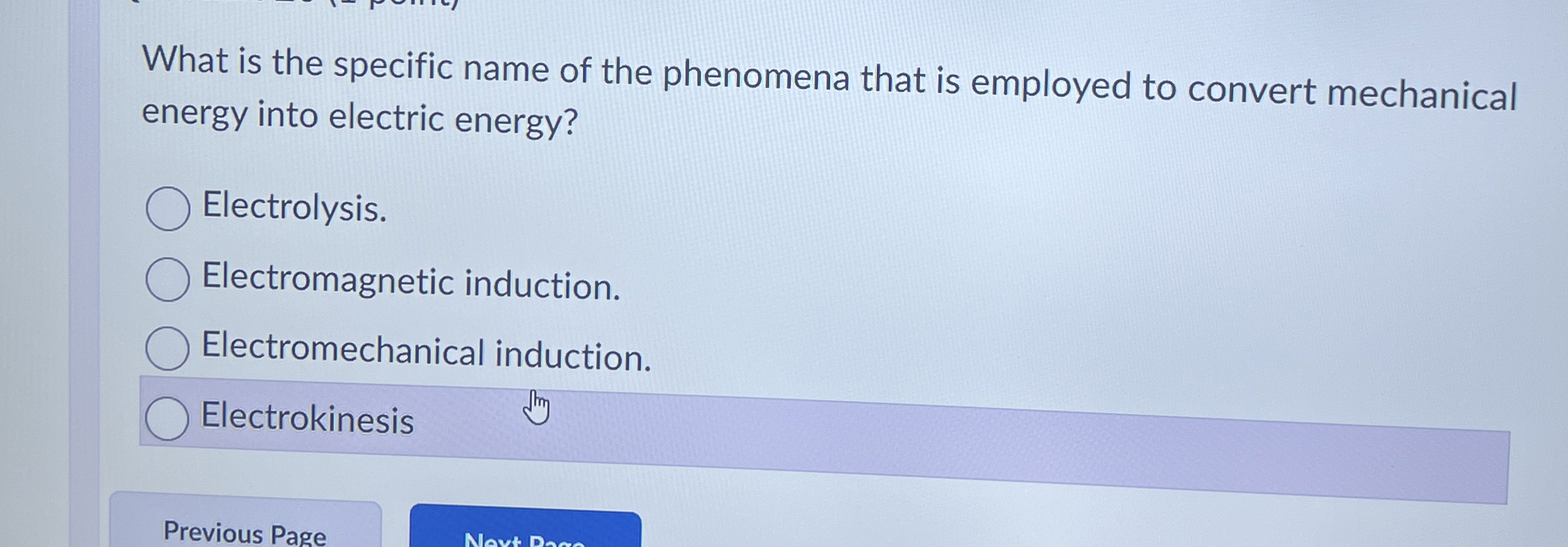 Solved What is the specific name of the phenomena that is | Chegg.com
