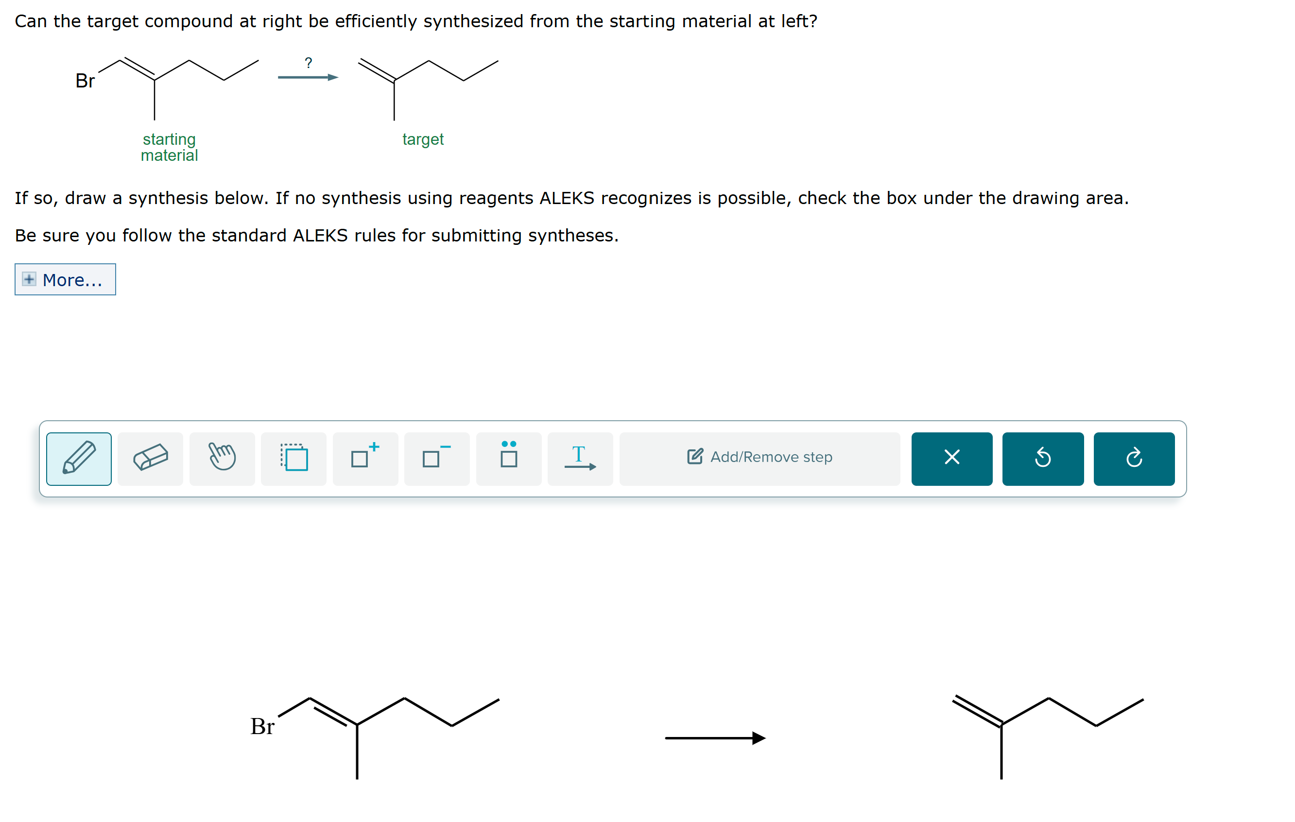 Solved Can the target compound at right be efficiently | Chegg.com