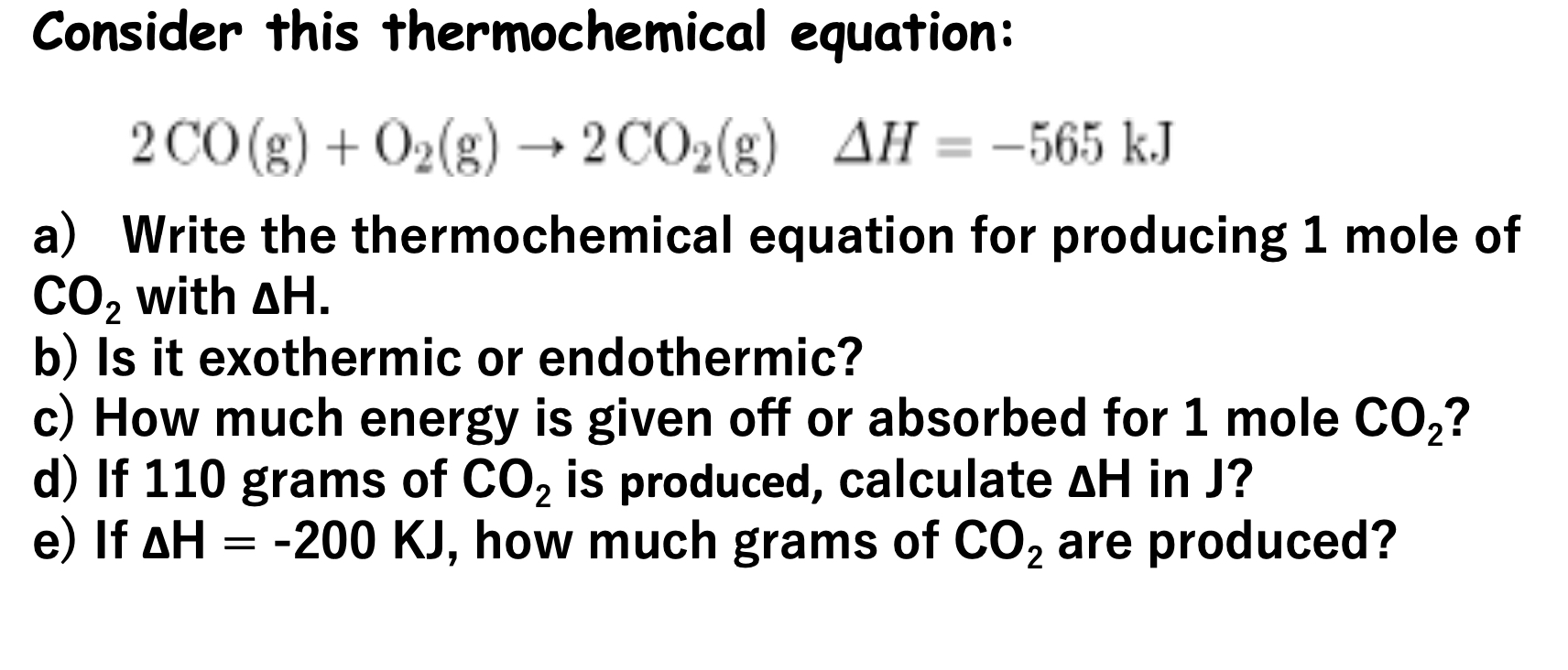 Solved Consider this thermochemical | Chegg.com