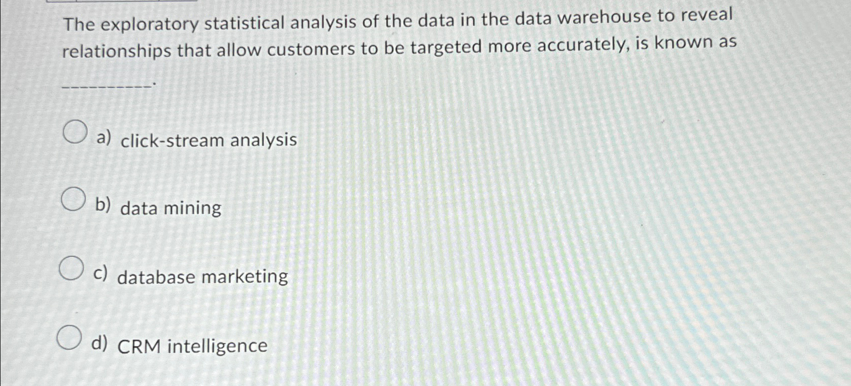 Solved The exploratory statistical analysis of the data in | Chegg.com