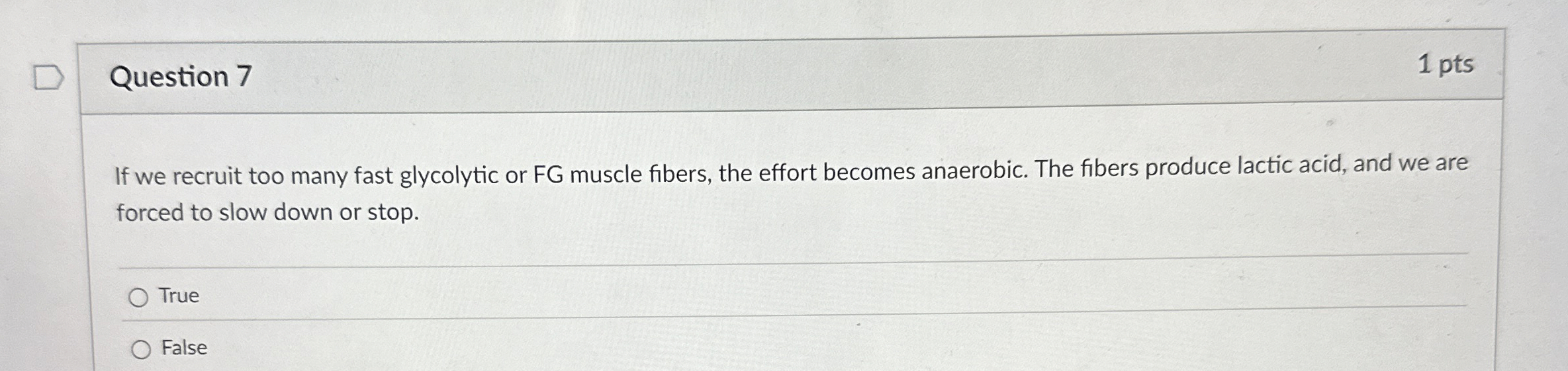 Solved Question 71 ﻿ptsIf we recruit too many fast | Chegg.com