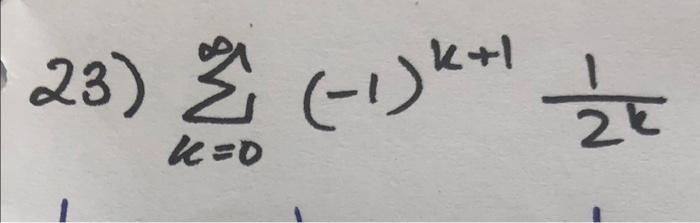 Solved find the convergence of the series1) as a geometric | Chegg.com