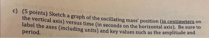 Solved 9. (15 points total) A mass of 0.5 kg is attached to | Chegg.com