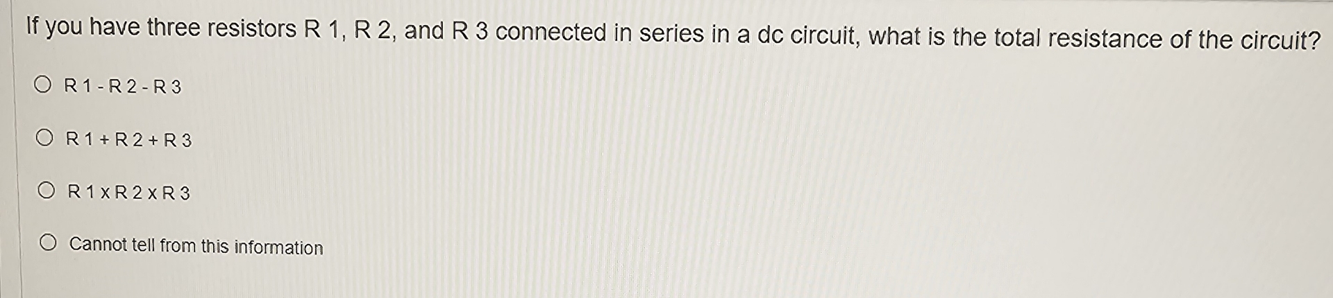 Solved If you have three resistors R 1,R2, ﻿and R3 | Chegg.com