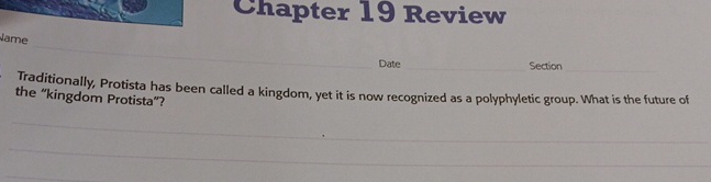 Solved Chapter 19 ﻿ReviewJameDate ﻿SectionTraditionally, | Chegg.com